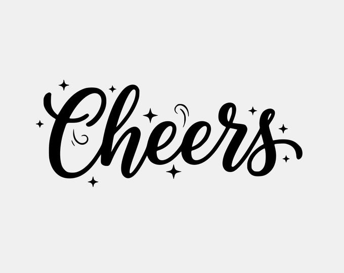 Cheers Svg, Party Svg, Dxf and Png Instant Download, New Year SVG ...