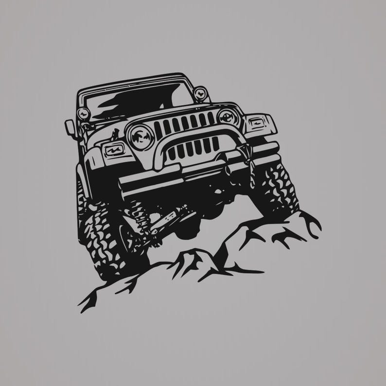 Off-road Jeep SVG | 4x4 Adventure Truck PNG | Mountain Climbing Vehicle ...