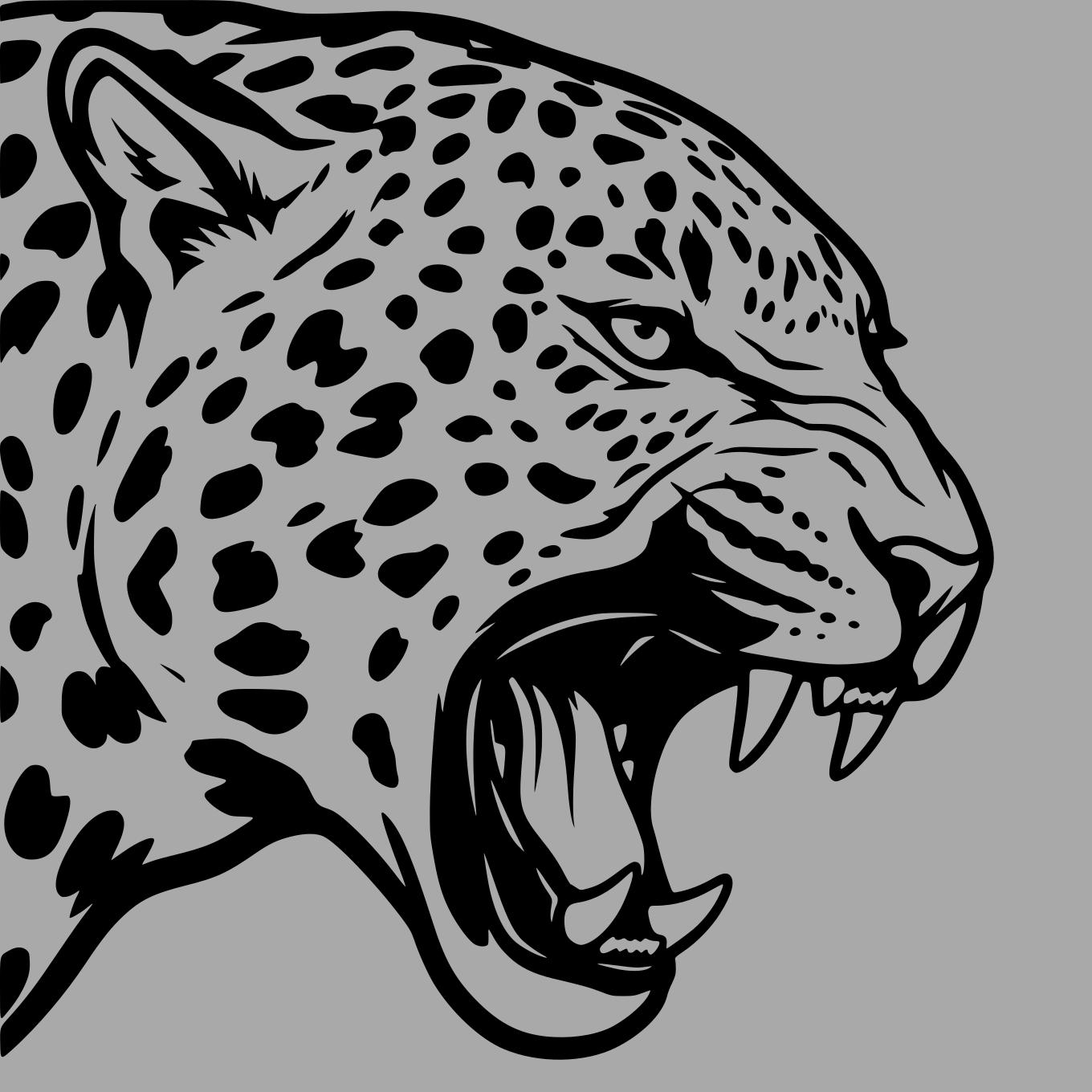 Leopard Roar SVG PNG: Bold Illustration for T-shirt Design (digital ...