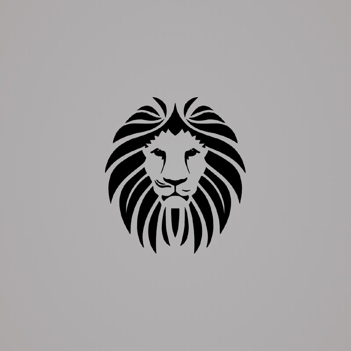 Lion Head SVG | Majestic Lion Silhouette PNG | Tribal King of Jungle ...