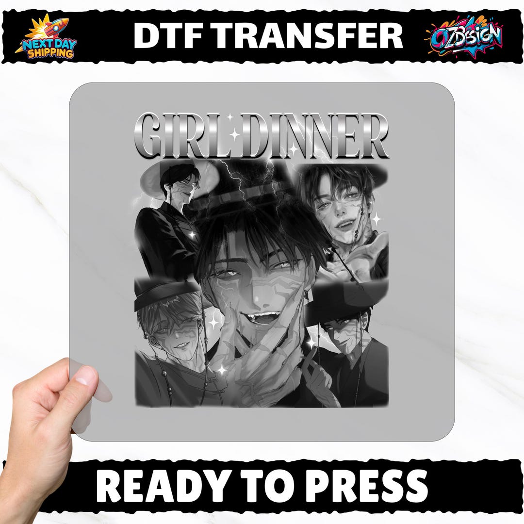Kpop Demon Hunters DTF Transfer , Girl Dinner Jinu DTF Transfer, Anime ...