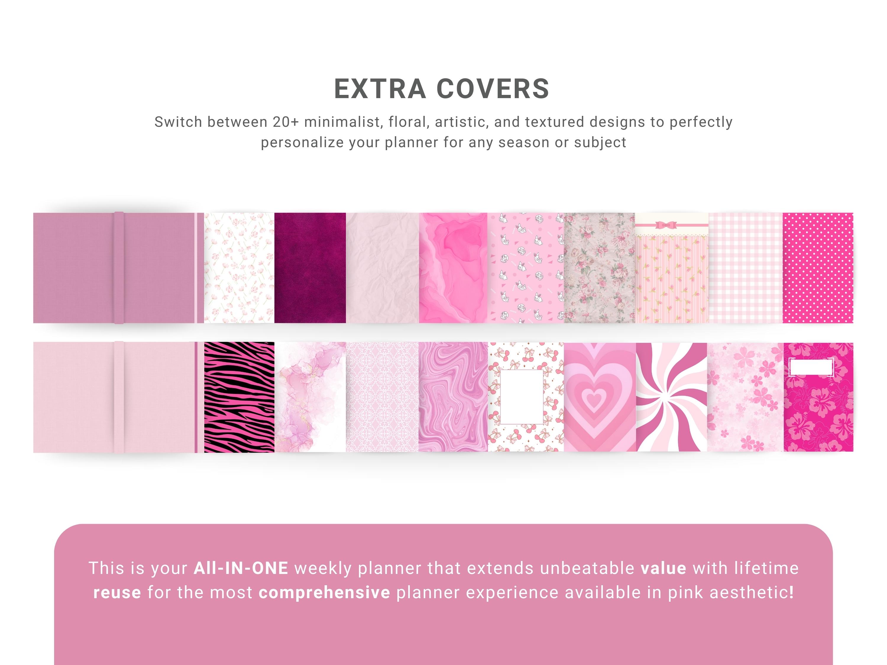 2026 Soft Pink Weekly Planner, Printable Templates, Digital PDF for ...