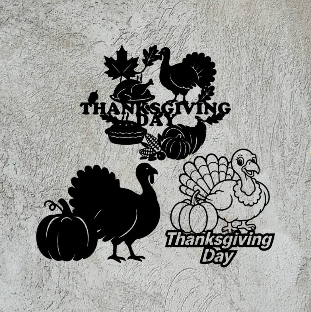 Thanksgiving Turkey Kit SVG | Laser Cut File for Glowforge, Cricut, CNC ...