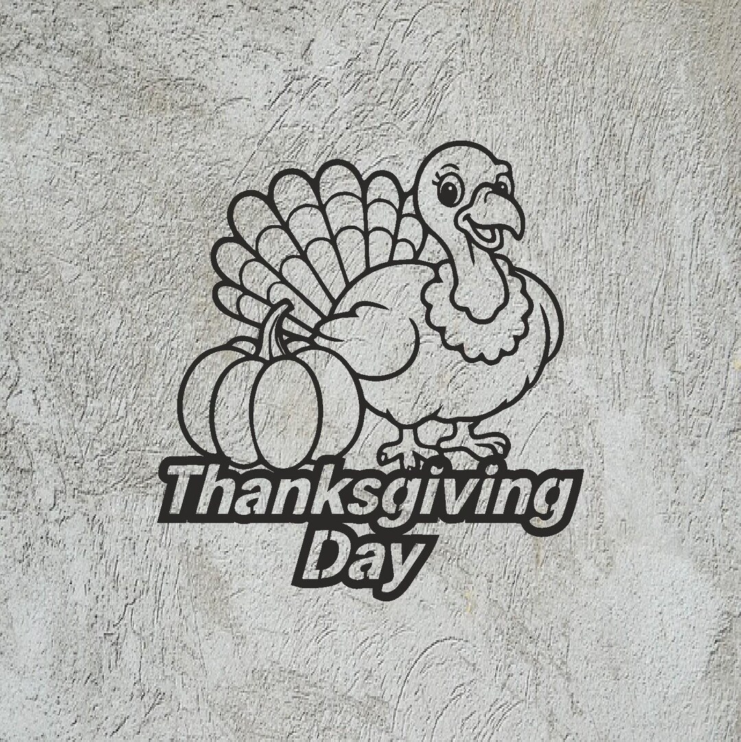 Thanksgiving Turkey SVG | Laser Cut File for Glowforge, Cricut, CNC ...