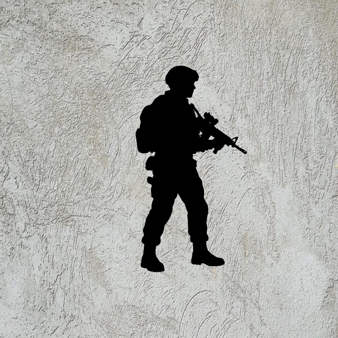 Army Soldiers Vector Svg Pdf Cdr Dxf Laser Cut and CNC - Etsy