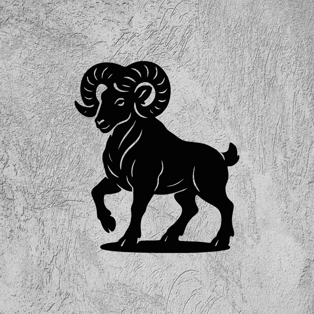 Zodiac Aries Sign Vector | Astrology Symbol DXF SVG Files for Laser Cut ...