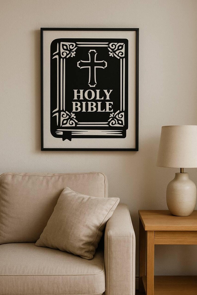 Holy Bible Vector, Laser Cut CNC Design (svg, Pdf, Cdr, Dxf) - Etsy