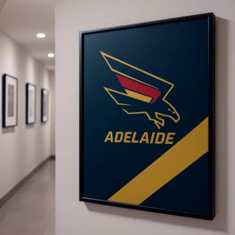 Adelaide Crows AFL Poster: Modern Football Club Wall Art - Etsy Australia