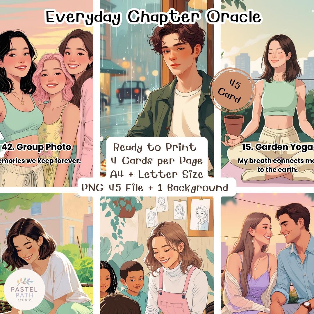 Everyday Chapter Oracle Deck | Printable Digital Cards | Affirmation ...