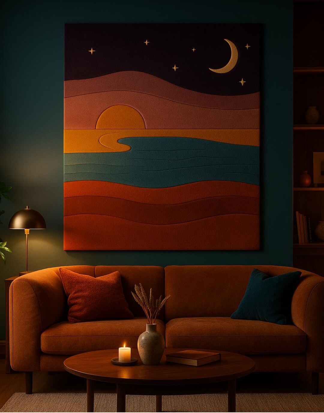Handmade Newziland Wool Tufted Rug: Sun Time Odyssey Design - Etsy