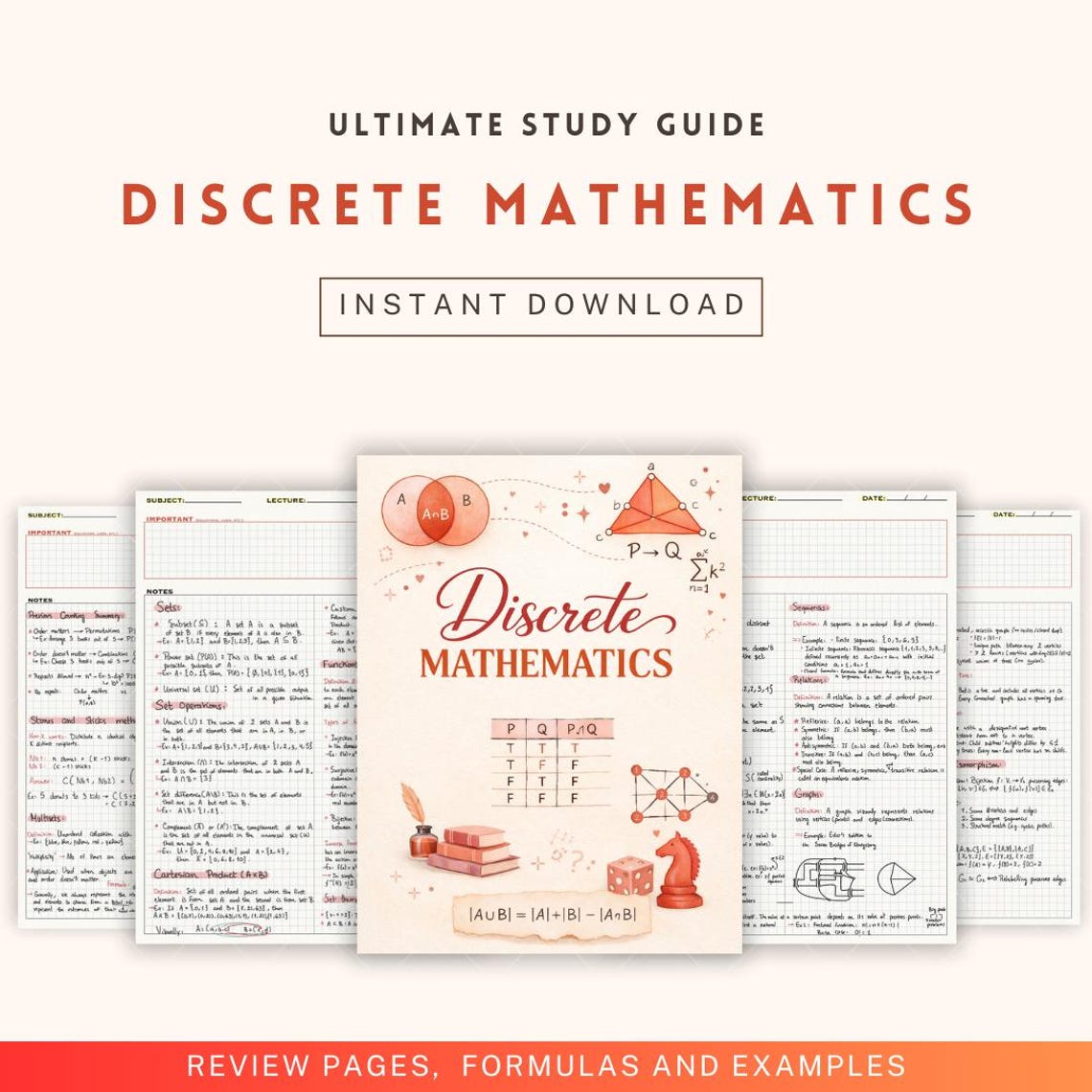 Discrete Mathematics Notes for Computer Science | Logic, Sets, Graph ...