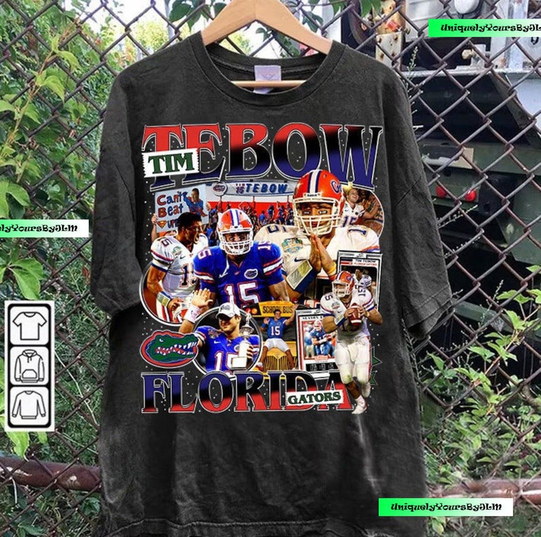 Retro Tim Tebow T-shirt Tim Tebow Football T-shirt American Football ...