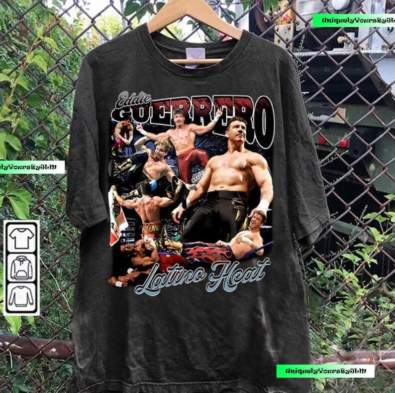 Retro Eddie Guerrero Shirt Eddie Guerrero Tshirt American Professional ...