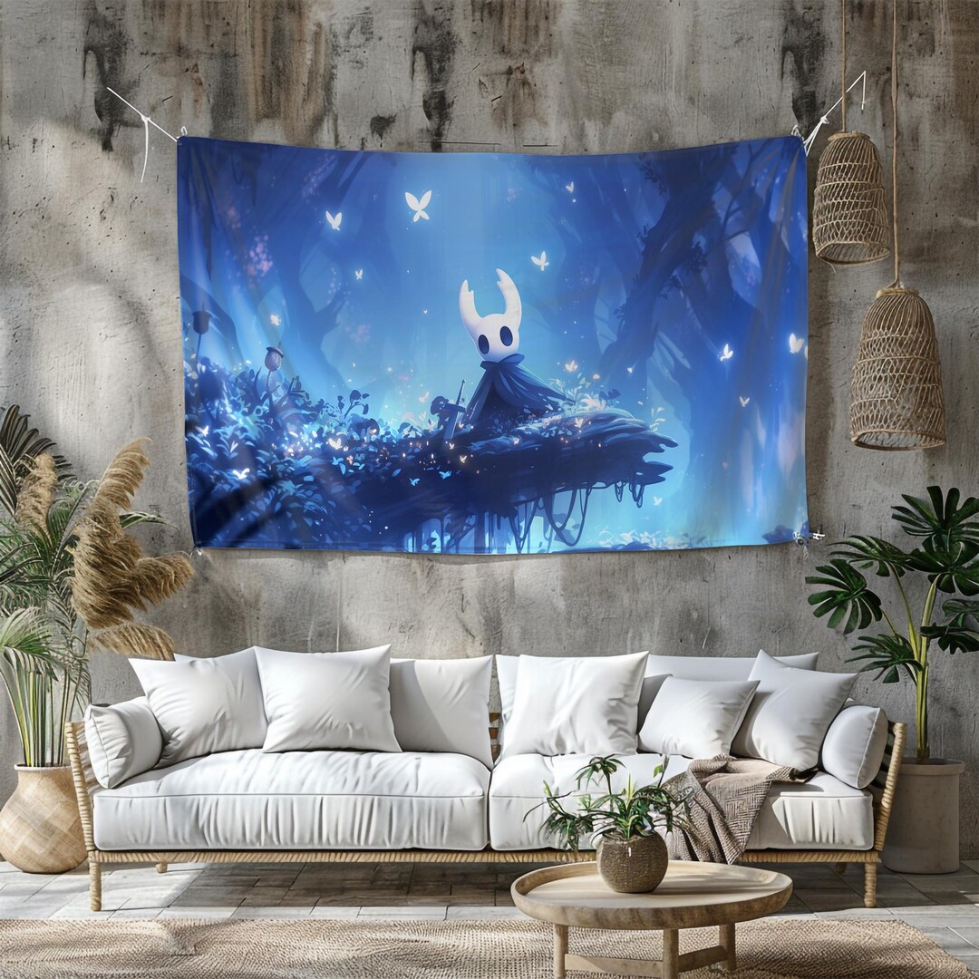 Hollow Knight Tapestry: Vibrant Gaming Wall Art - Etsy