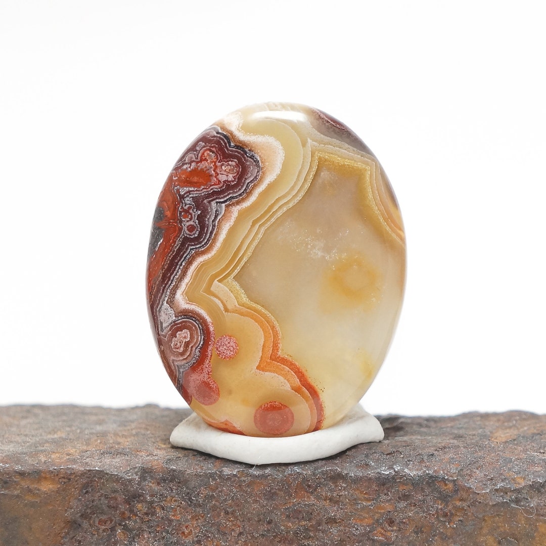 Red Crazy Lace Agate Cabochon Mexican Agate Cab Jewelry Making Stones ...