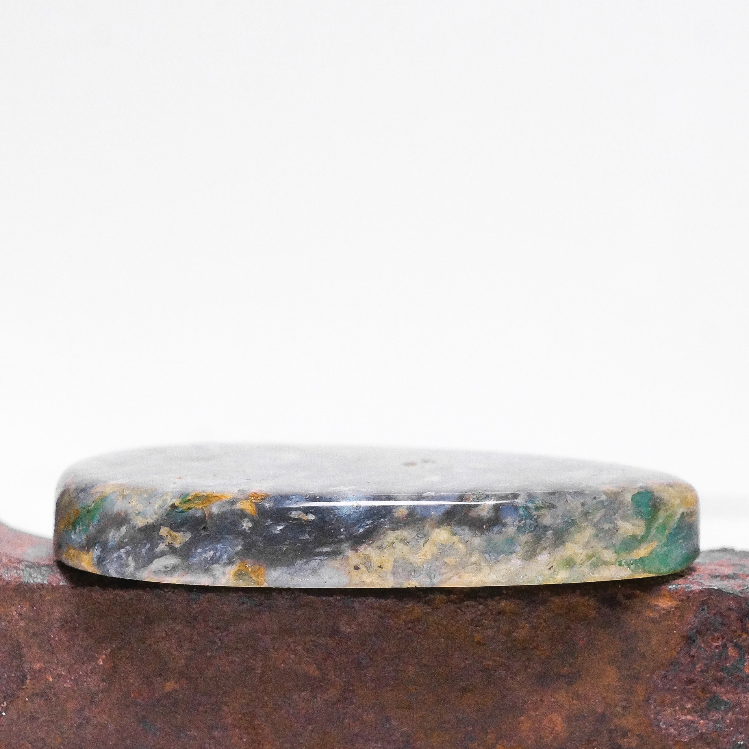 Clear Creek Plasma Agate Cab Clear Creek Plasma Agate Cabochon 48 X 29 ...