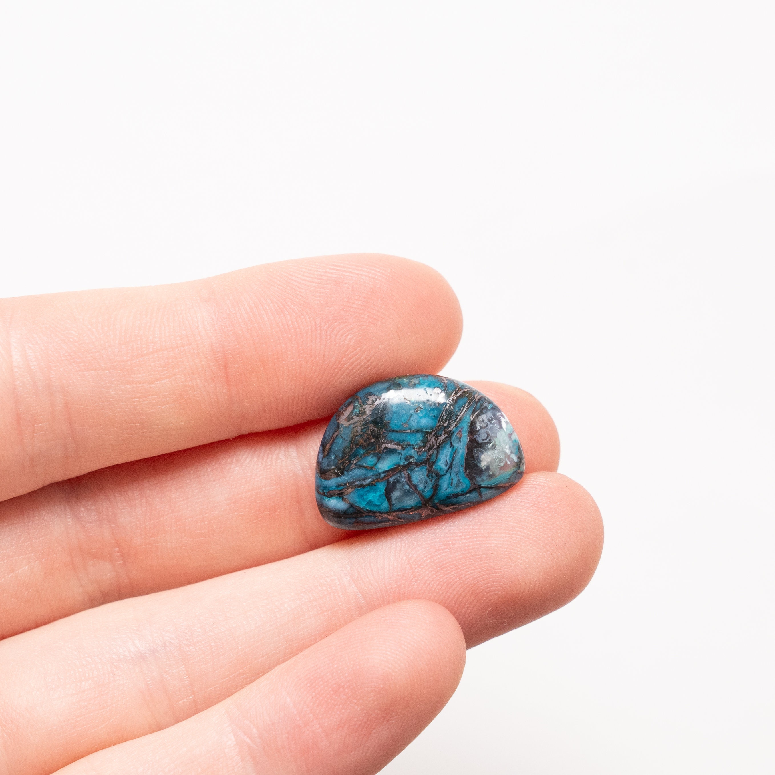 Native Metal Cab Indonesia Native Metal Agate With Iron, Copper and ...