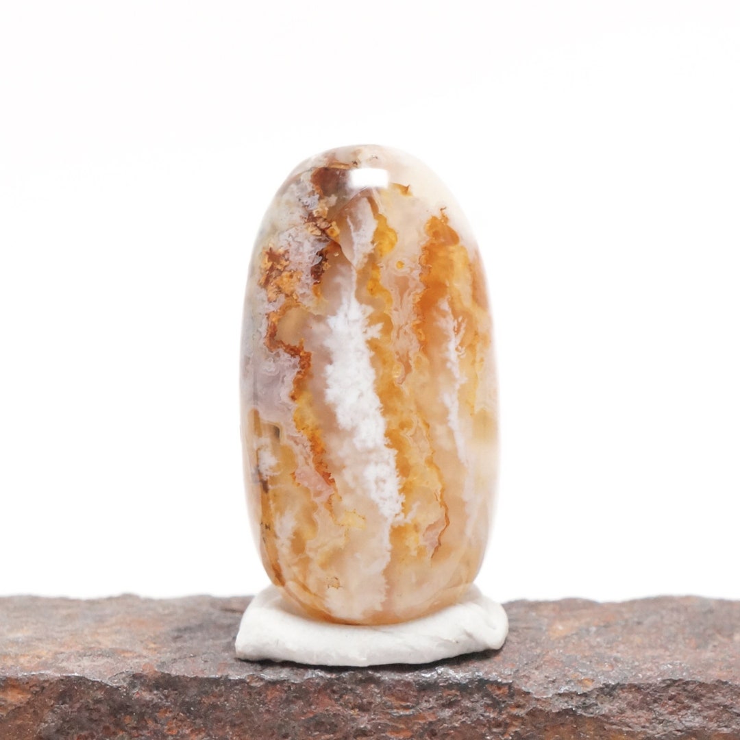 Feather Ridge Plume Agate Cab | Feather Ridge Plume Cabochon | Jewelry ...