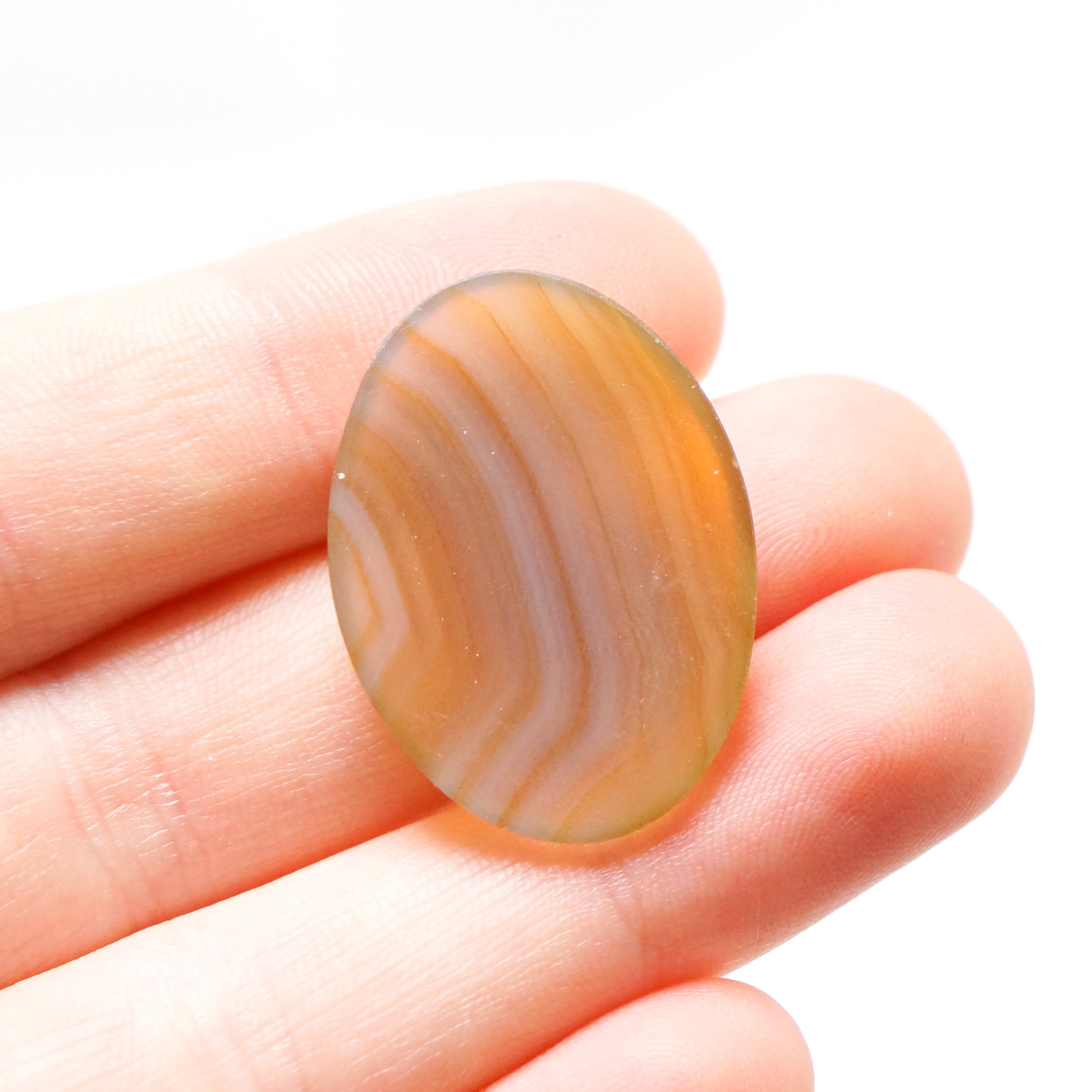 Yellow Banded Agate Cab Gray Agate Cabochon Jewelry Making Stones and ...
