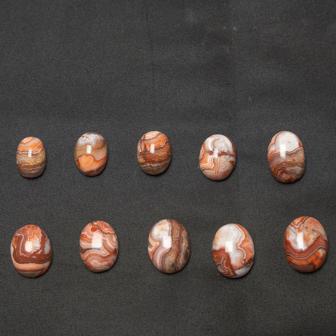 YOUR PICK of Rincon Lace Agate Cabs | Rincon Agate Cabochons | Ring ...