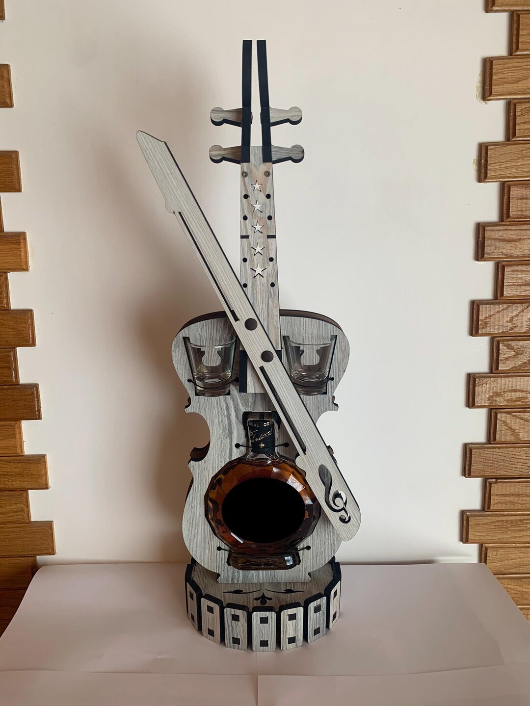 Mini bar porte-boissons en bois violon Mini-bar pour votre maison ou ...