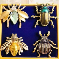 Vintage Silver Beetle Hat Tie Tac Tack Lapel Pin Ladybug Bug Insect ...