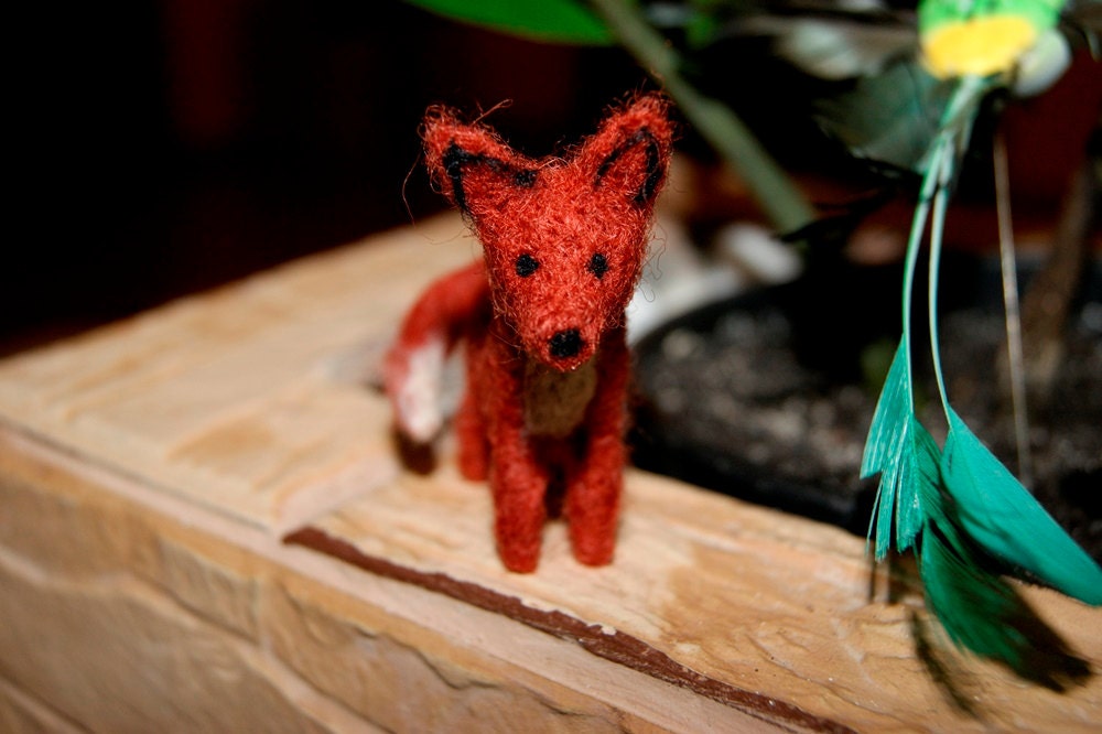Fox Toy Miniature Fox Super Tiny Needle Felted Red Fox - Etsy