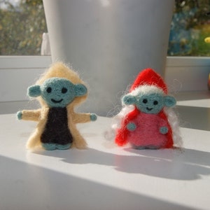 Felted Star Wars Yoda, Felted Toy, Natural Wool Toy, Needle Felted Toy ...
