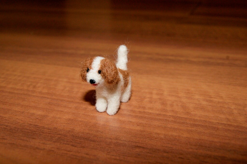 Felted Dog Dog Miniature Miniature Puppy Felted Miniature - Etsy