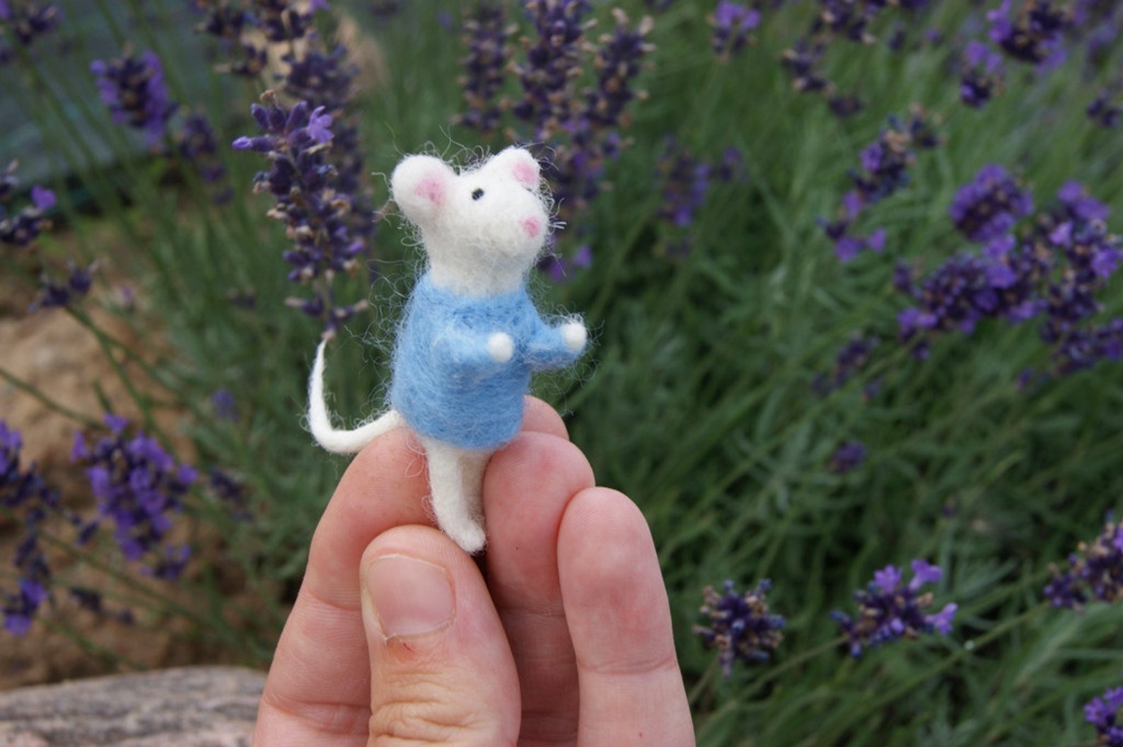 Felted Mouse Needle Felted Mouse Mouse Miniature - Etsy