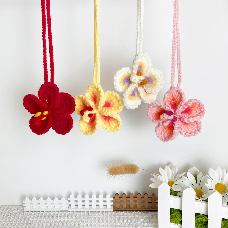 Hibiscus Flower Charm Car - Etsy