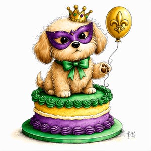 Mardi Gras Clipart Bundle - 20 PNG Carnival Graphics - Digital Download ...