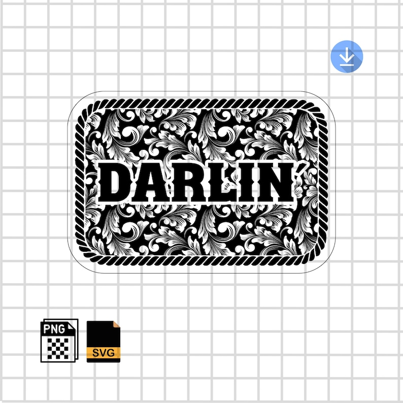 Darlin’ SVG PNG | Sassy Southern Cowgirl Design | Country Western ...
