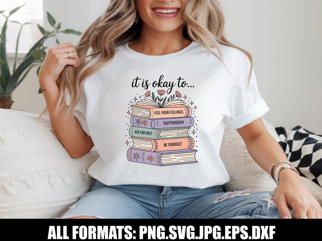 Motivational Book Stack Clipart: Pastel Floral Self-care Quotes ...