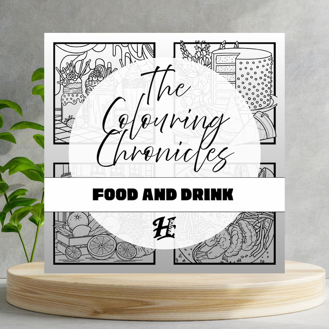 The Colouring Chronicles - Food and Drink - Etsy