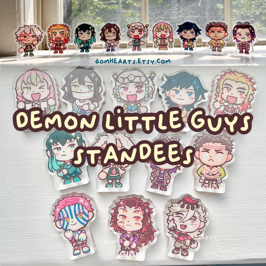 Demon & Demon Fighter Standees | Cute Anime Figures - Etsy