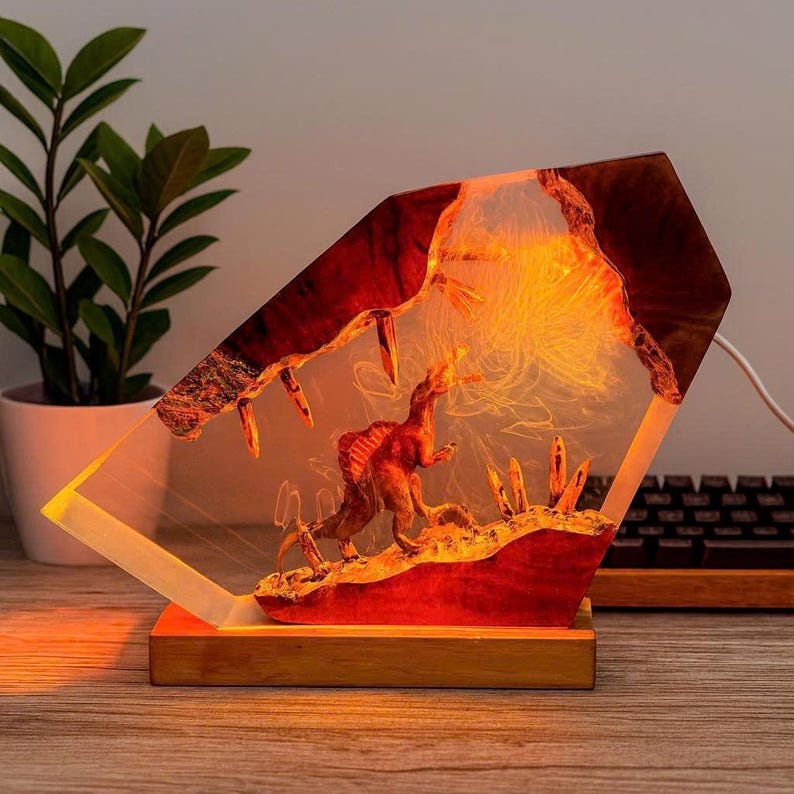 Spinosaurus Dinosaur Figure,dinosaur Night Light,dinosaur Statue,unique ...