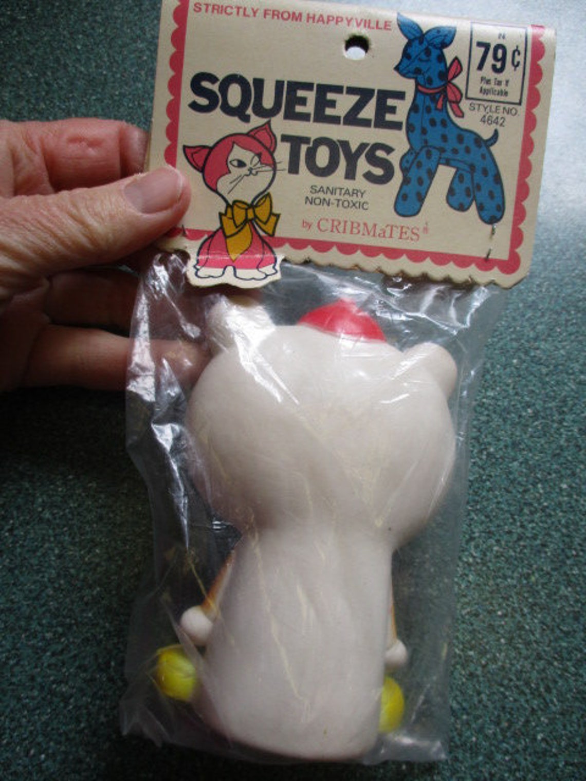 NOS Vinyl Baby Squeak Toy Bear Cribmates Squeeze Toys MIB - Etsy