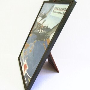 1940s WWII Era Metal Military Picture Frame, Patriotic Insignia Brass ...