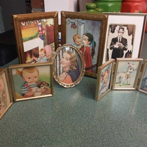 Oval Hollywood Regency Picture Frame, Gold Tone Metal Filigree Picture ...