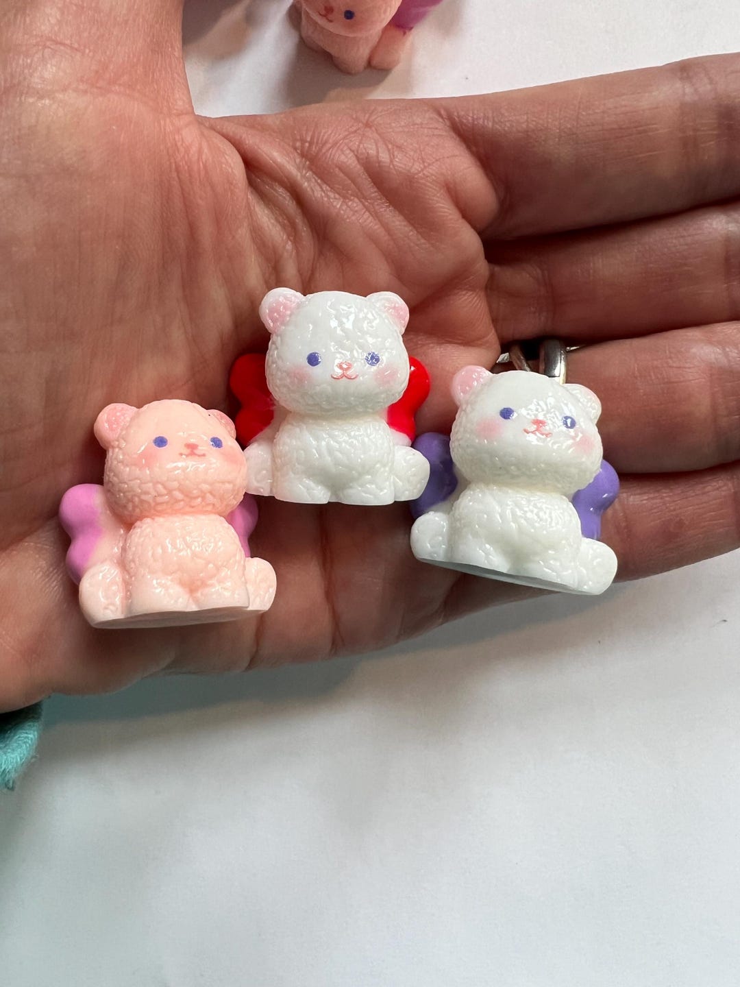 Acrylic Kitty Bow Figures - Mini Brands, Tiny Creations - Etsy