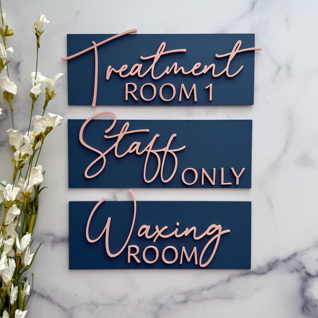 Custom Salon Sign, Door Signs, Esthetic Beauty Room, Lash and Nail Room ...