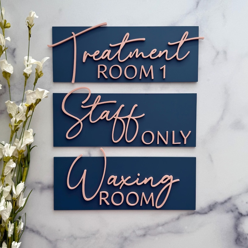 Waxing Sign Beauty Room - Etsy