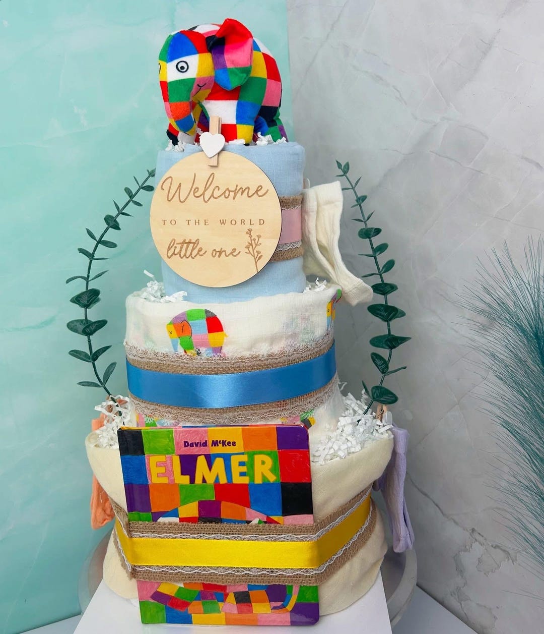 Limited Edition - Elmer Nappy Cake - Etsy