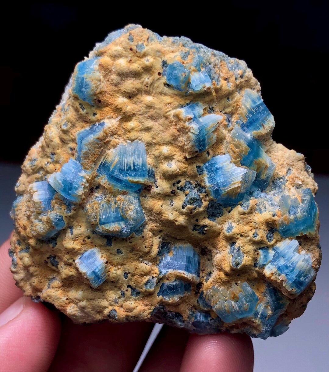 Rare Blue Alkali (vorobyevite) Mineral Specimen: 83 Gram, 55x56x30mm - Etsy