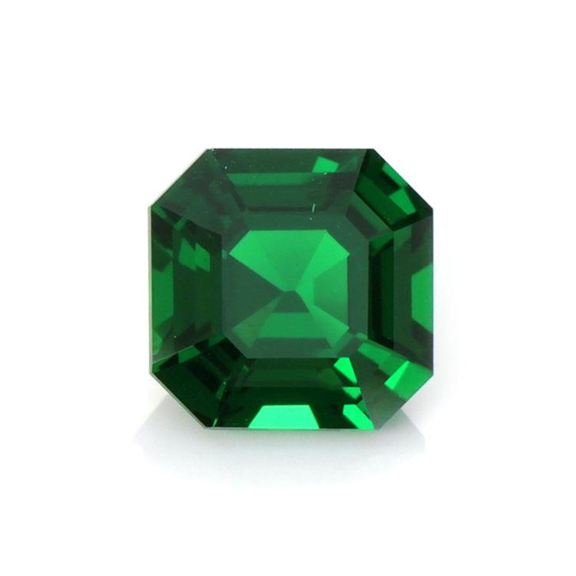 Asscher Cut Loose Green Tsavorite - Lab Grown Tsavorite Garnet for ...