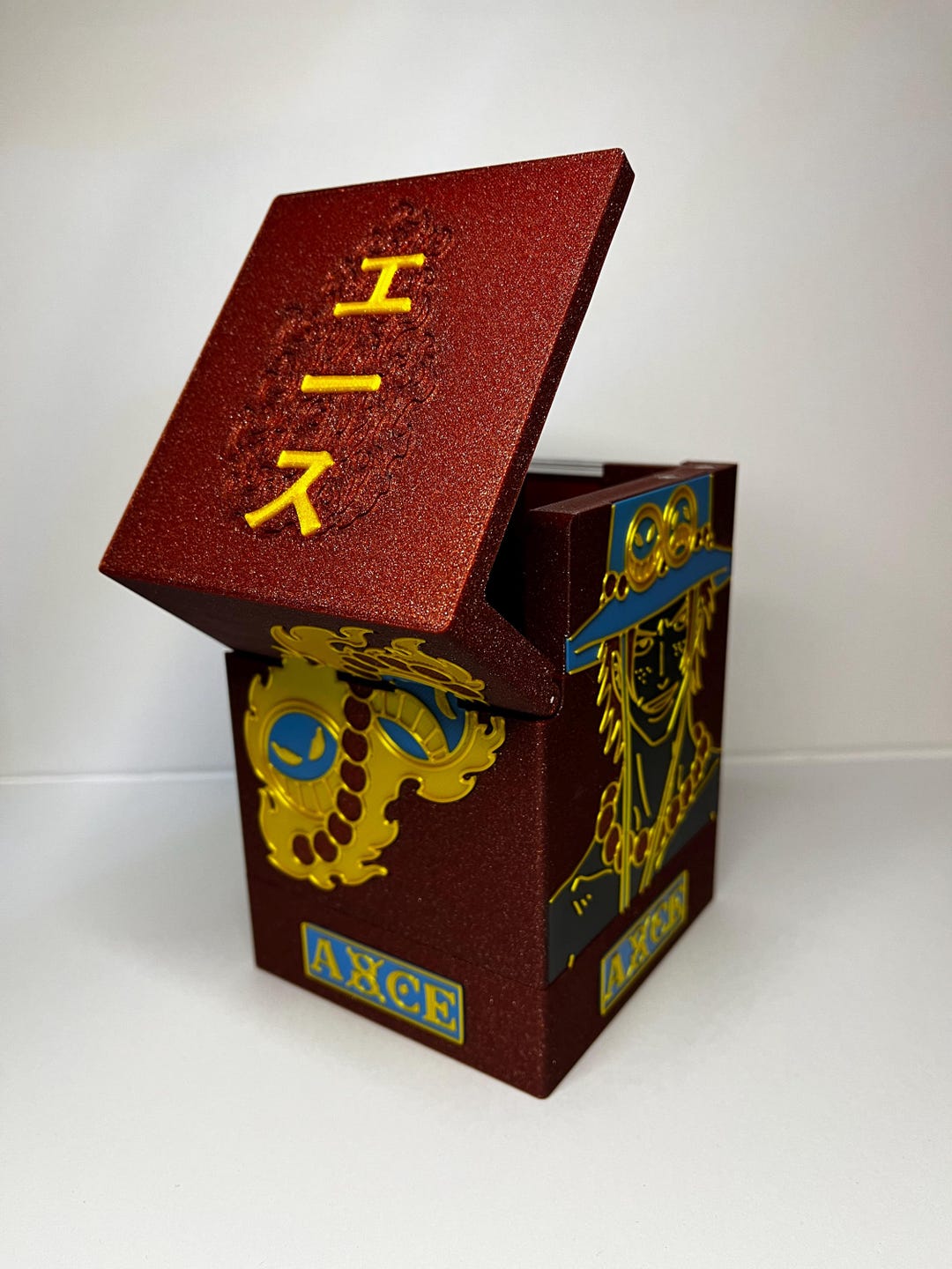 One Piece Deck Box | Ace Leader | Portgas D Ace | OPTCG | 3D Printed ...