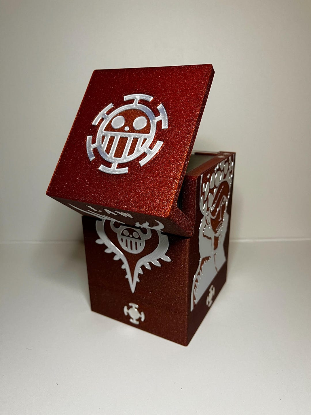 One Piece Deck Box | OP14 Red Law Leader | OPTCG | 3D Printed | Fits a ...