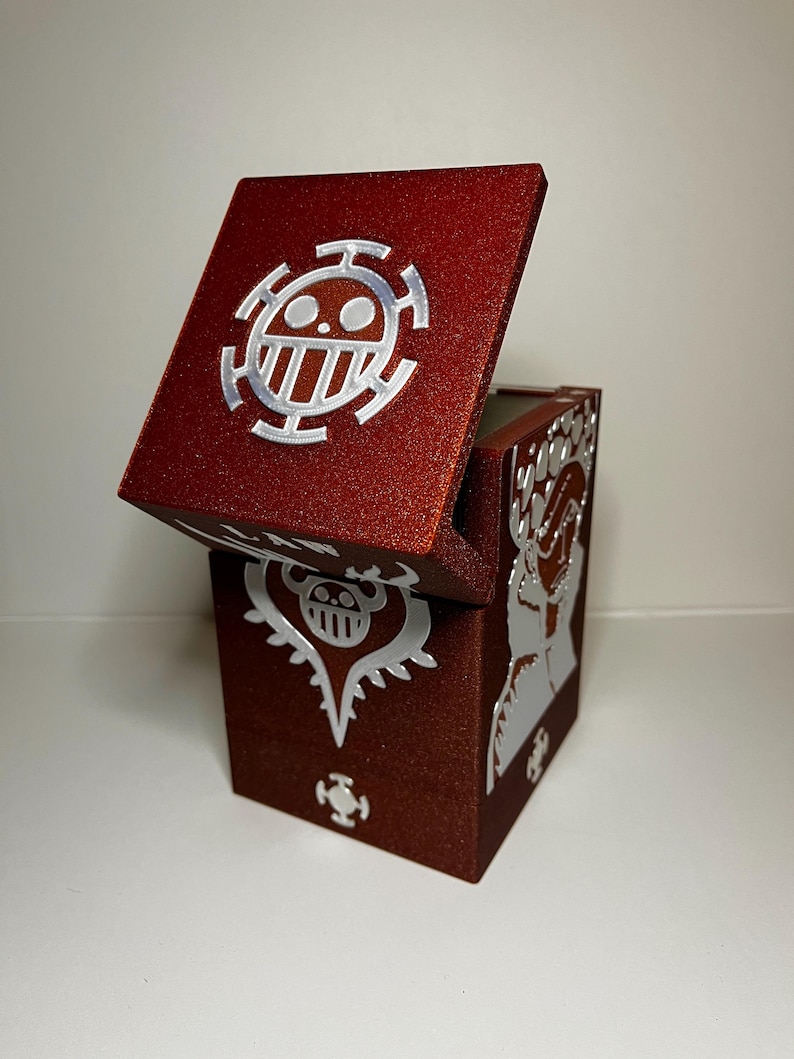 One Piece Deck Box | OP14 Red Law Leader | OPTCG | 3D Printed | Fits a ...