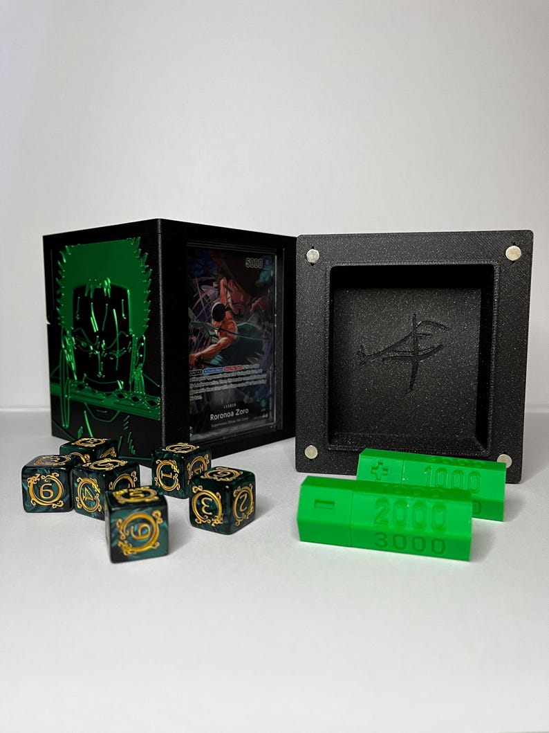 One Piece Deck Box | Zoro Leader | OPTCG | 3D Printed | Fits a Triple ...